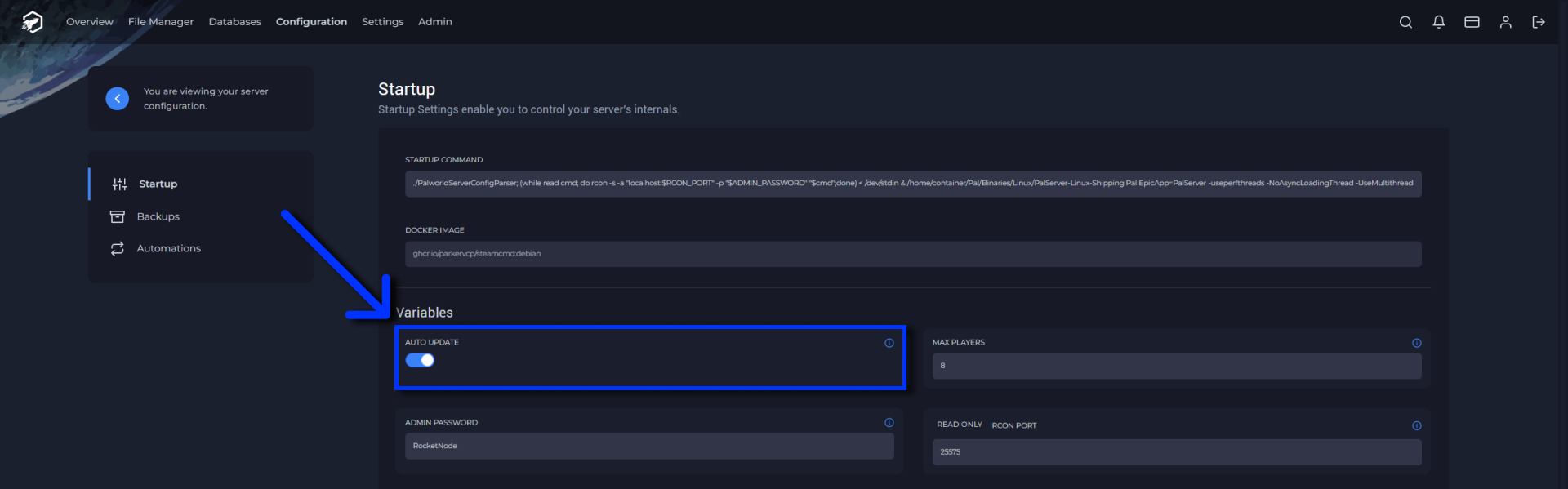How To Update Your Palworld Server December 2025 | rocketnode.com